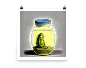 The Last Pickle Poster, Downloadable Wall Art, Abstract Painting Decor ...