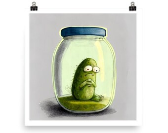 The Last Pickle Poster, Downloadable Wall Art, Abstract Painting Decor ...