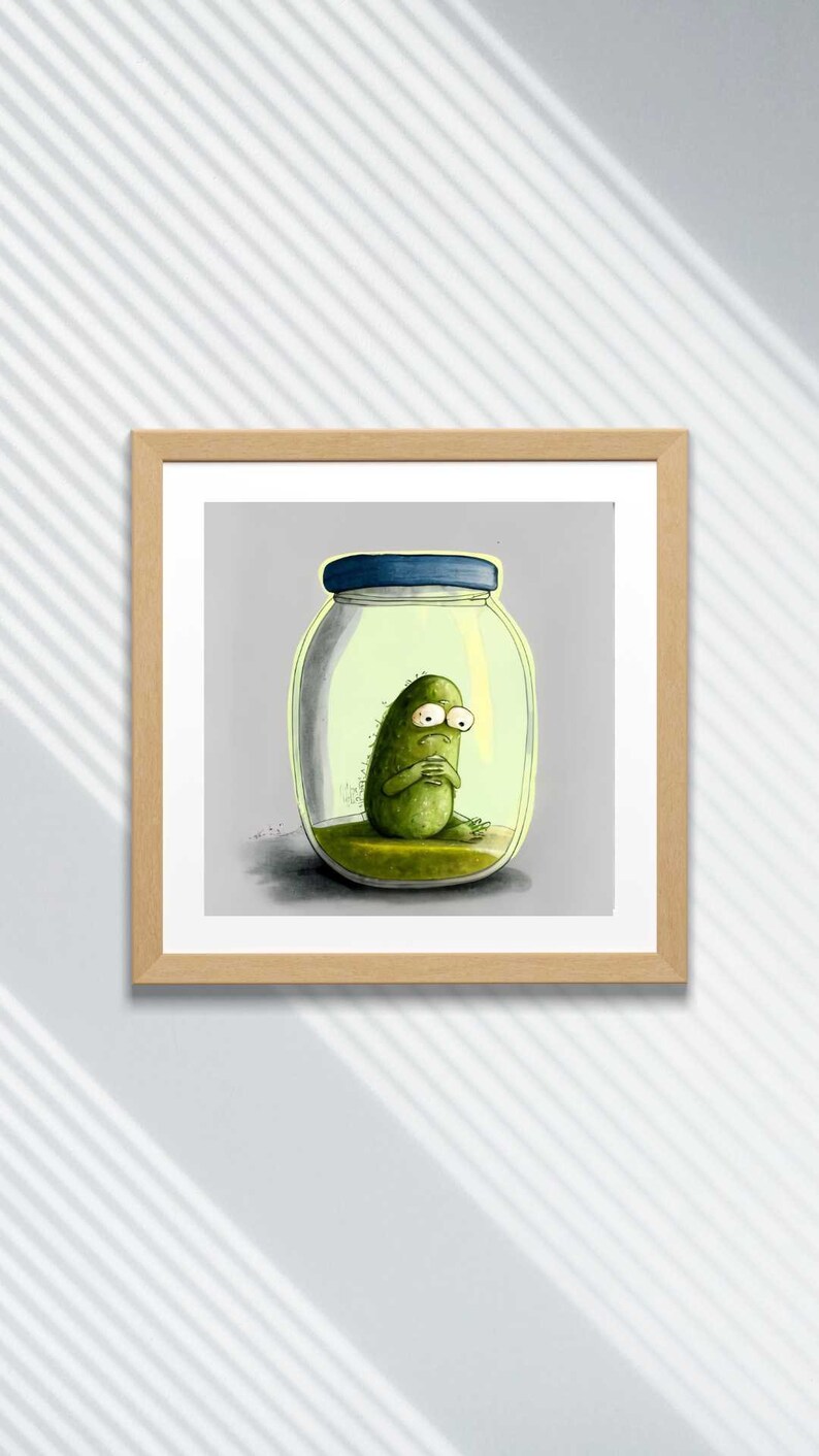 The Last Pickle Poster, Downloadable Wall Art, Abstract Painting Decor ...