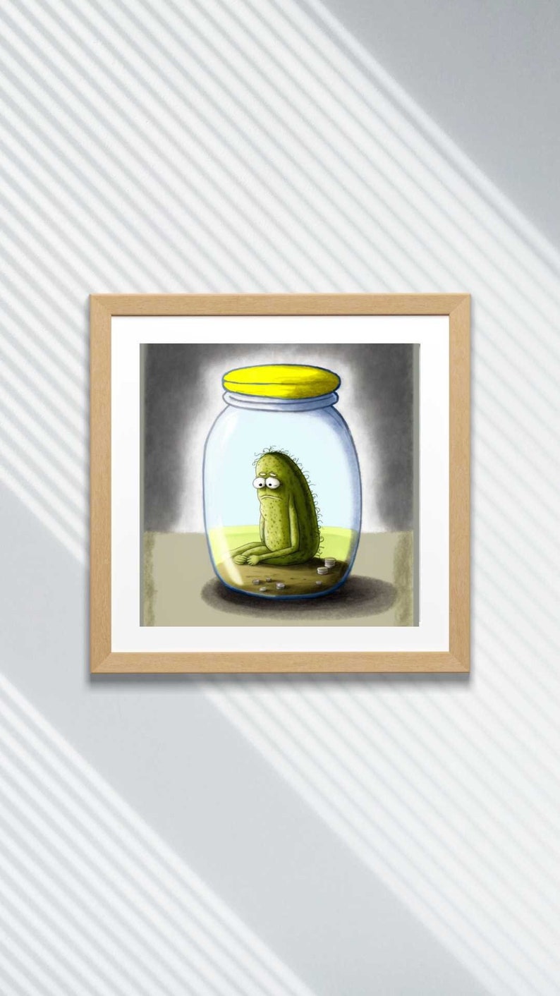 The Last Pickle Digital Download, Downloadable Wall Art, Abstract ...