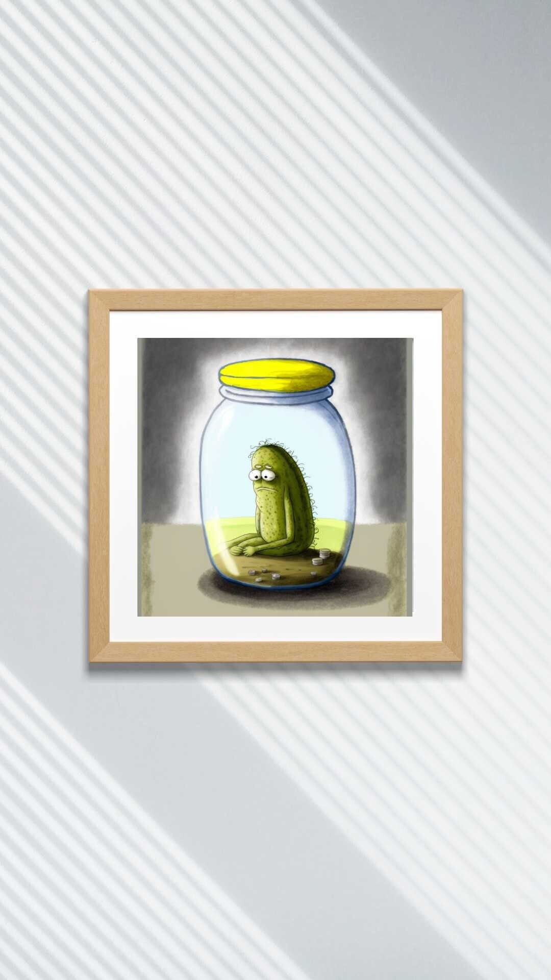 The Last Pickle Digital Download, Downloadable Wall Art, Abstract ...