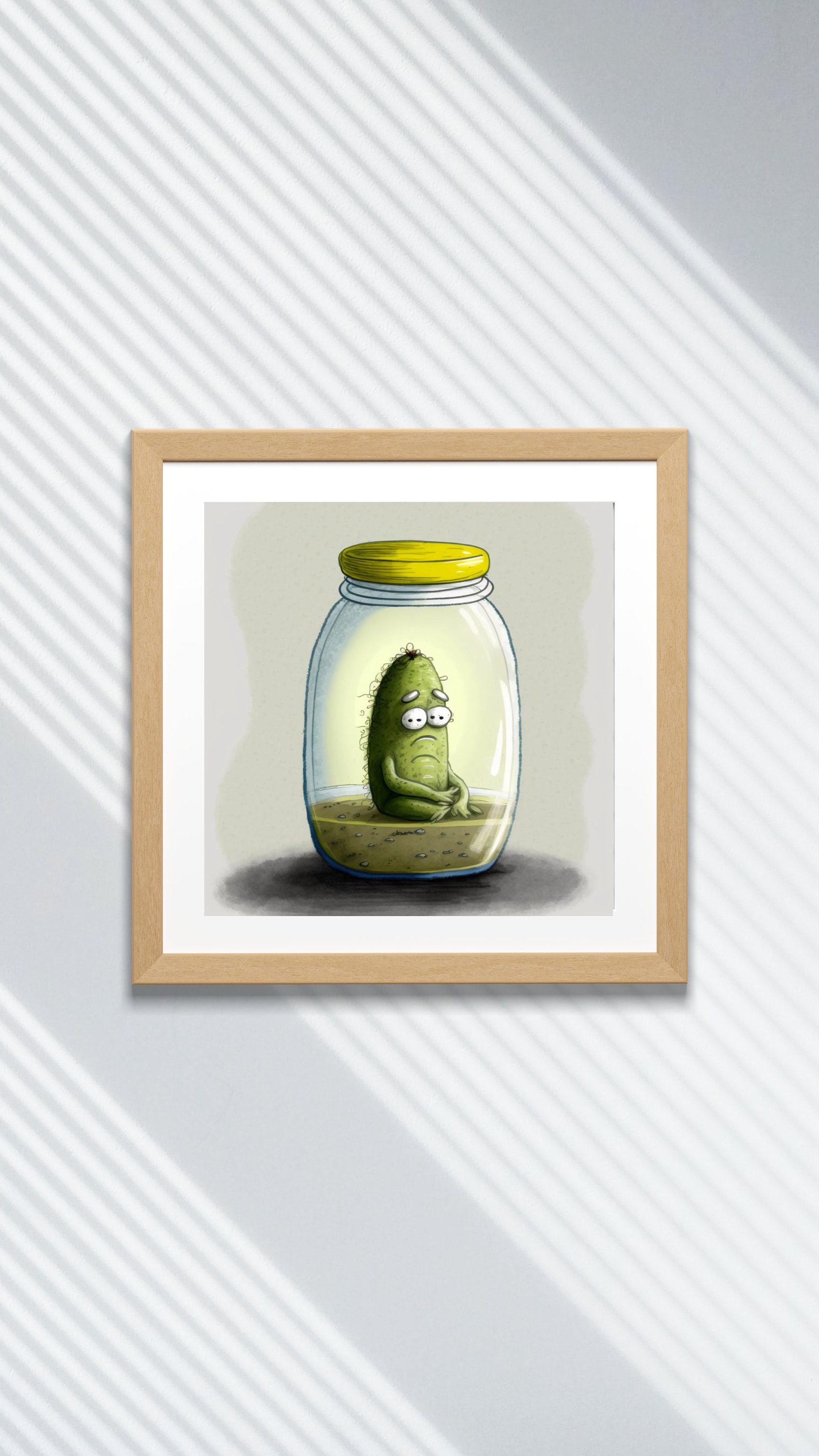 The Last Pickle Poster, Funny Wall Art, Abstract Painting, Creative ...