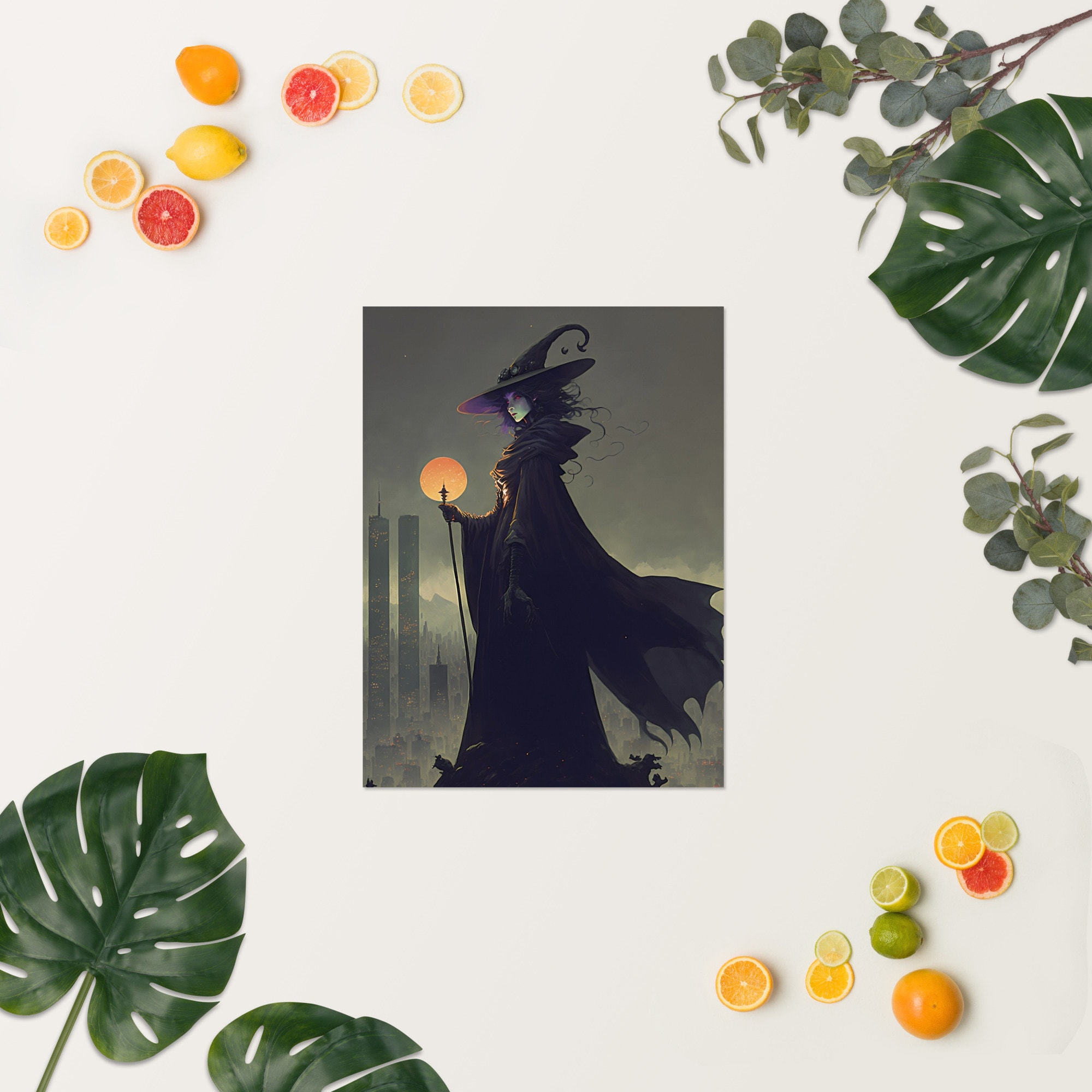 Witch Poster, Witch Print, Witch Wall Art, Halloween Poster, Witch Art ...