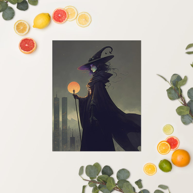 Witch Poster, Witch Print, Witch Wall Art, Halloween Poster, Witch Art ...
