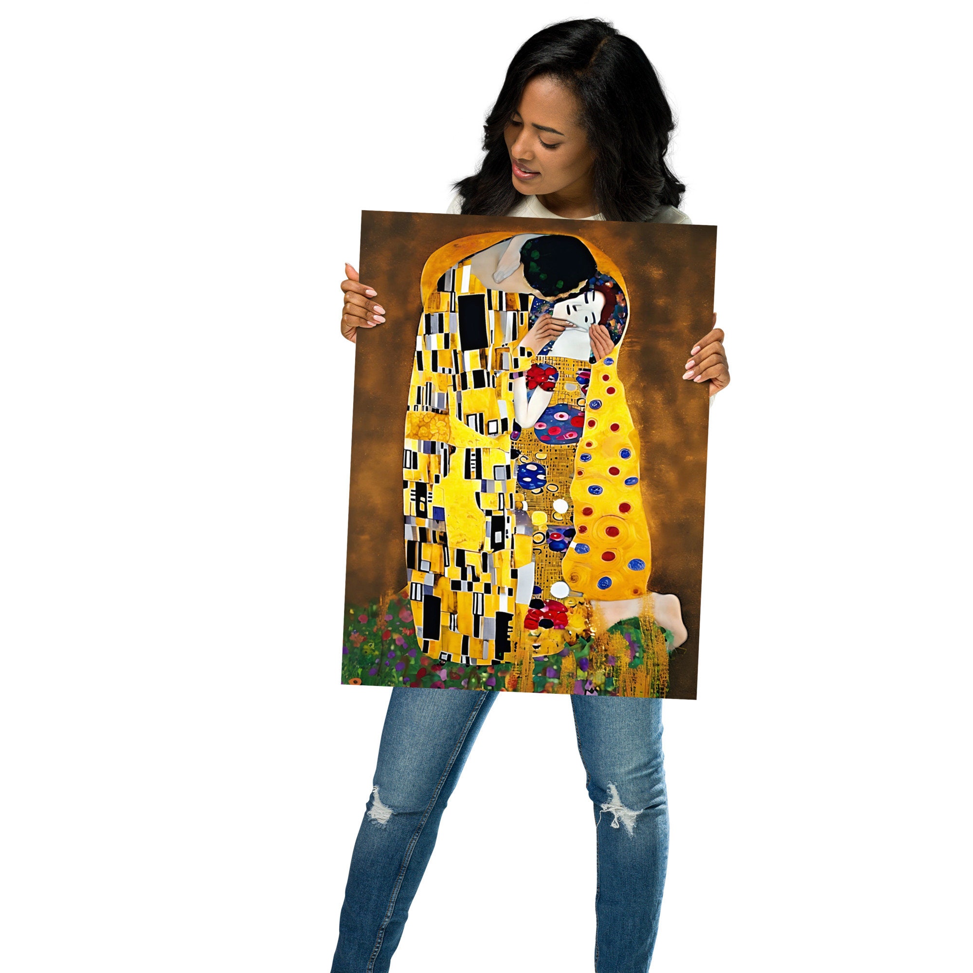 The Kiss Poster Gustav Klimt Art Print Klimt Reproduction Gift Idea ...