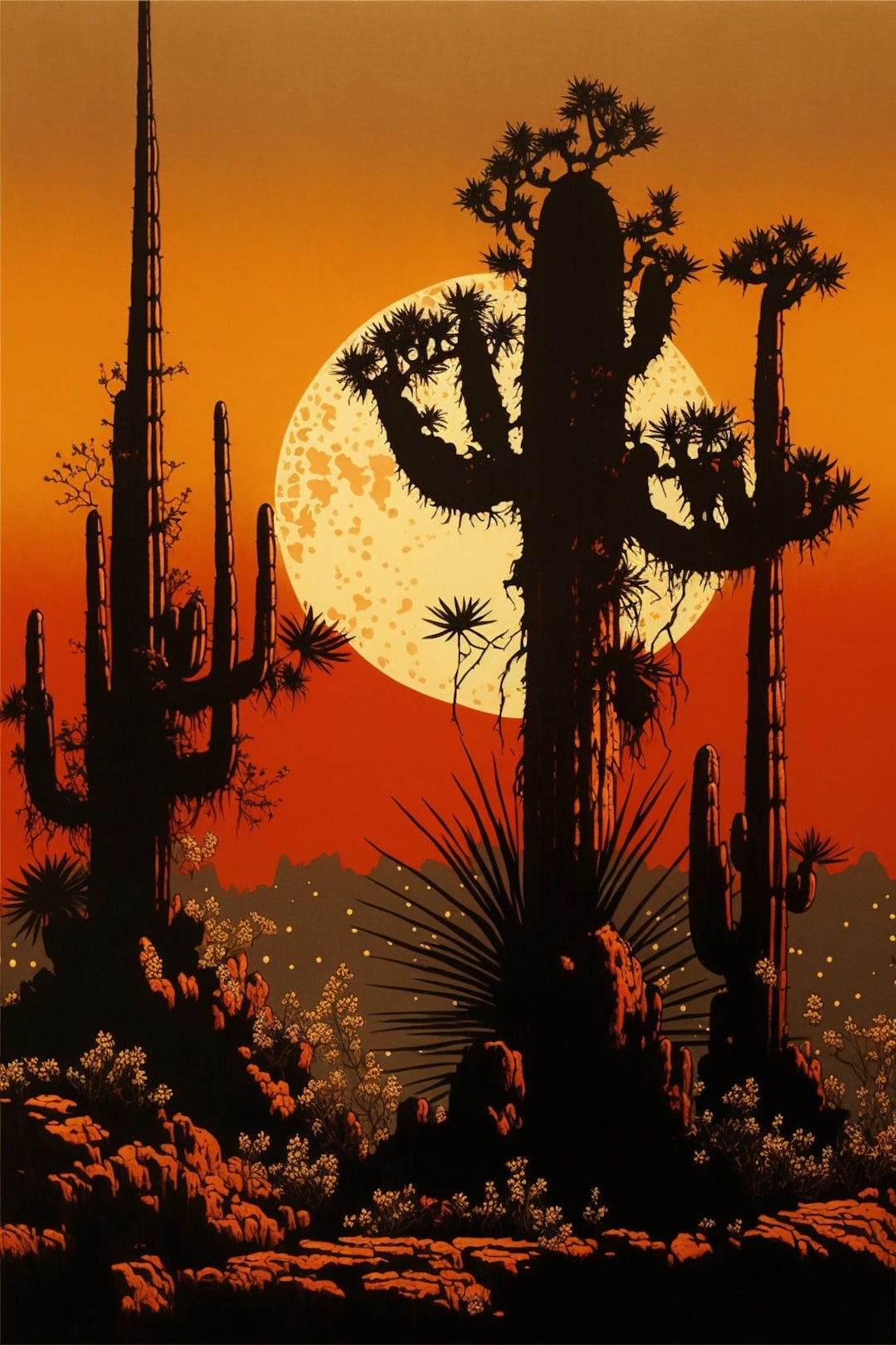 Cactus Printable, Cactus Poster, Cactus Art, Cactus Wall Art, Cactus ...