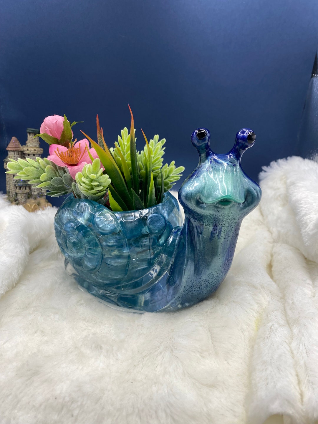 Custom Snail Succulent Container - Etsy