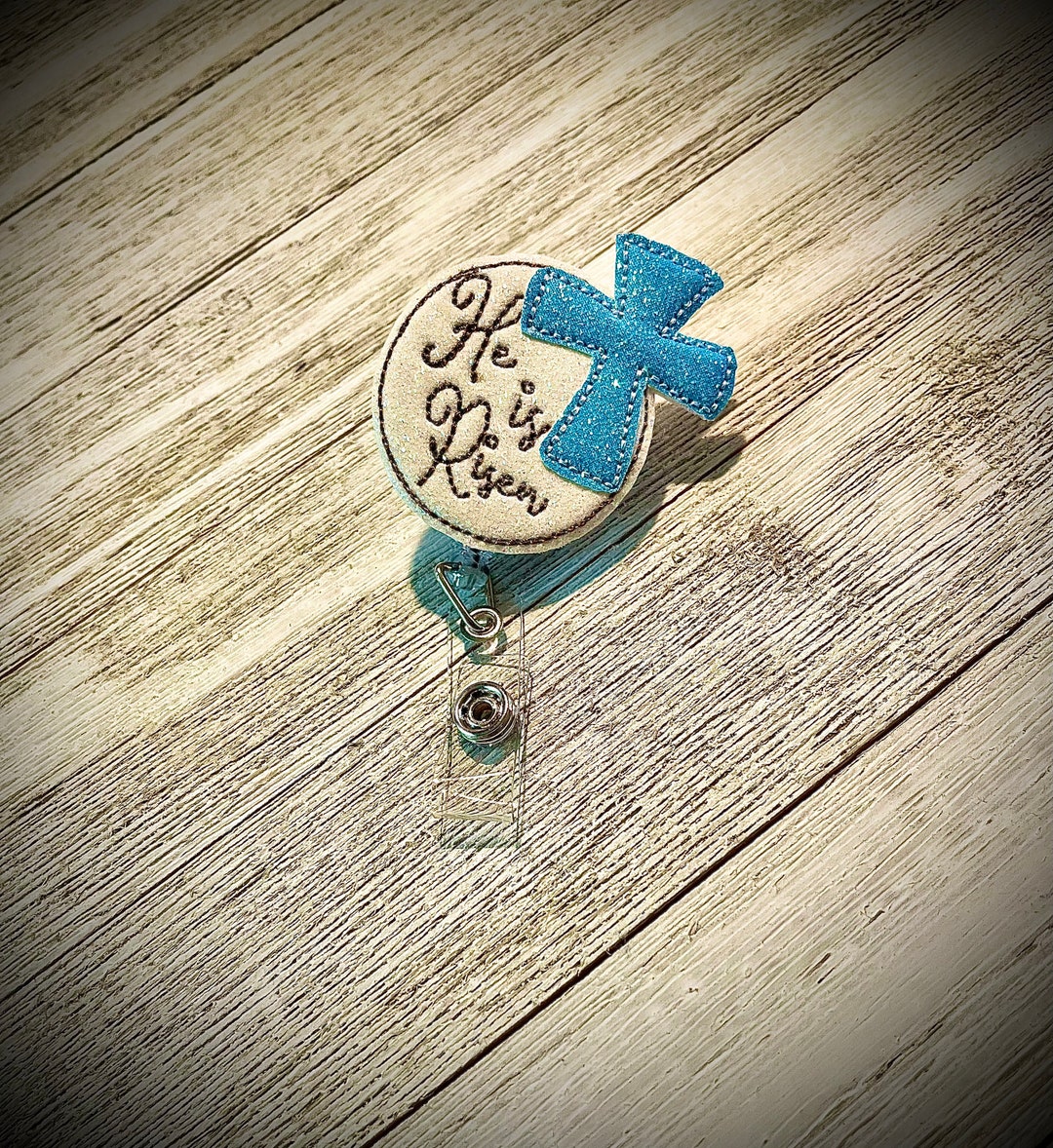He is Risen Badge Reel/easter/religious - Etsy