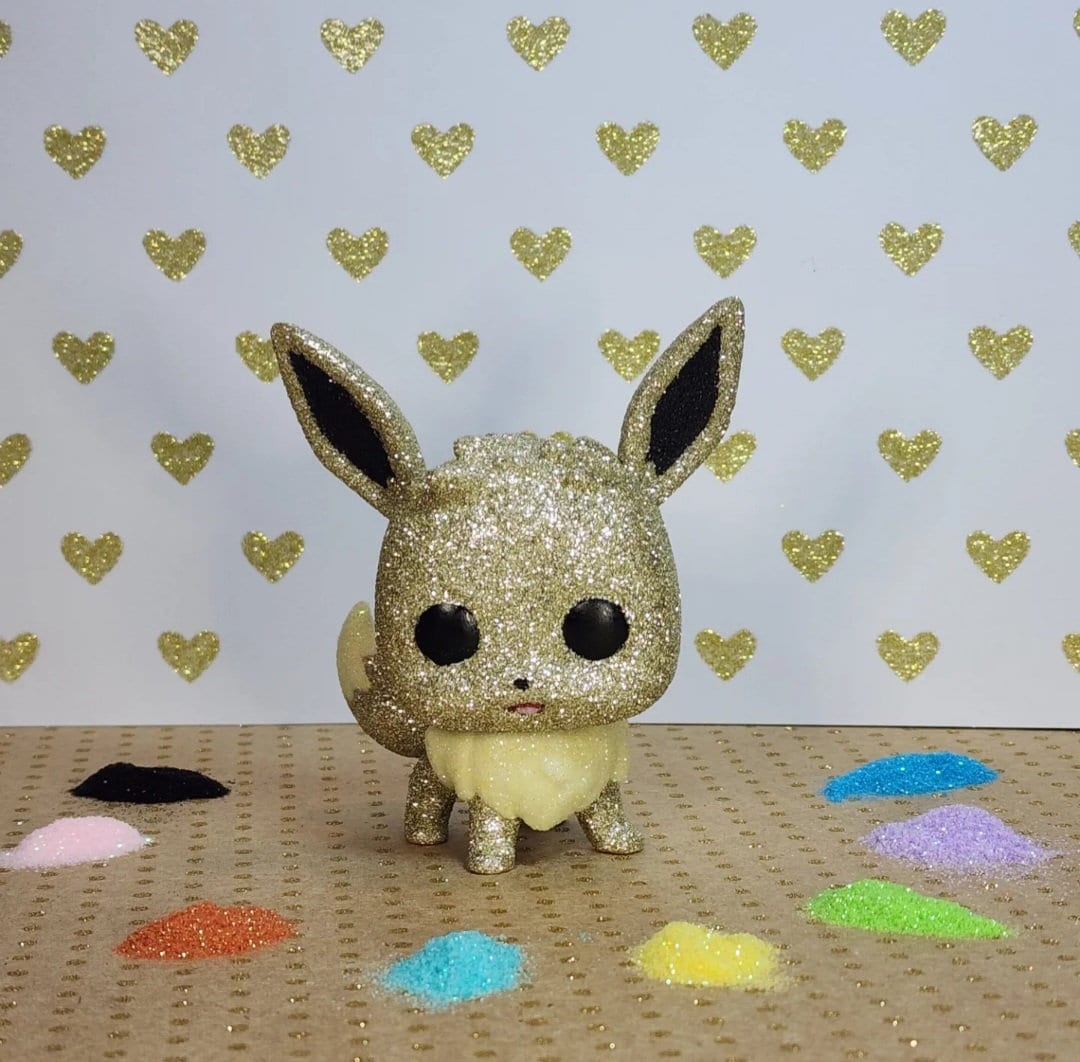 Custom Diamond Shiny Golden Eevee standing - Etsy