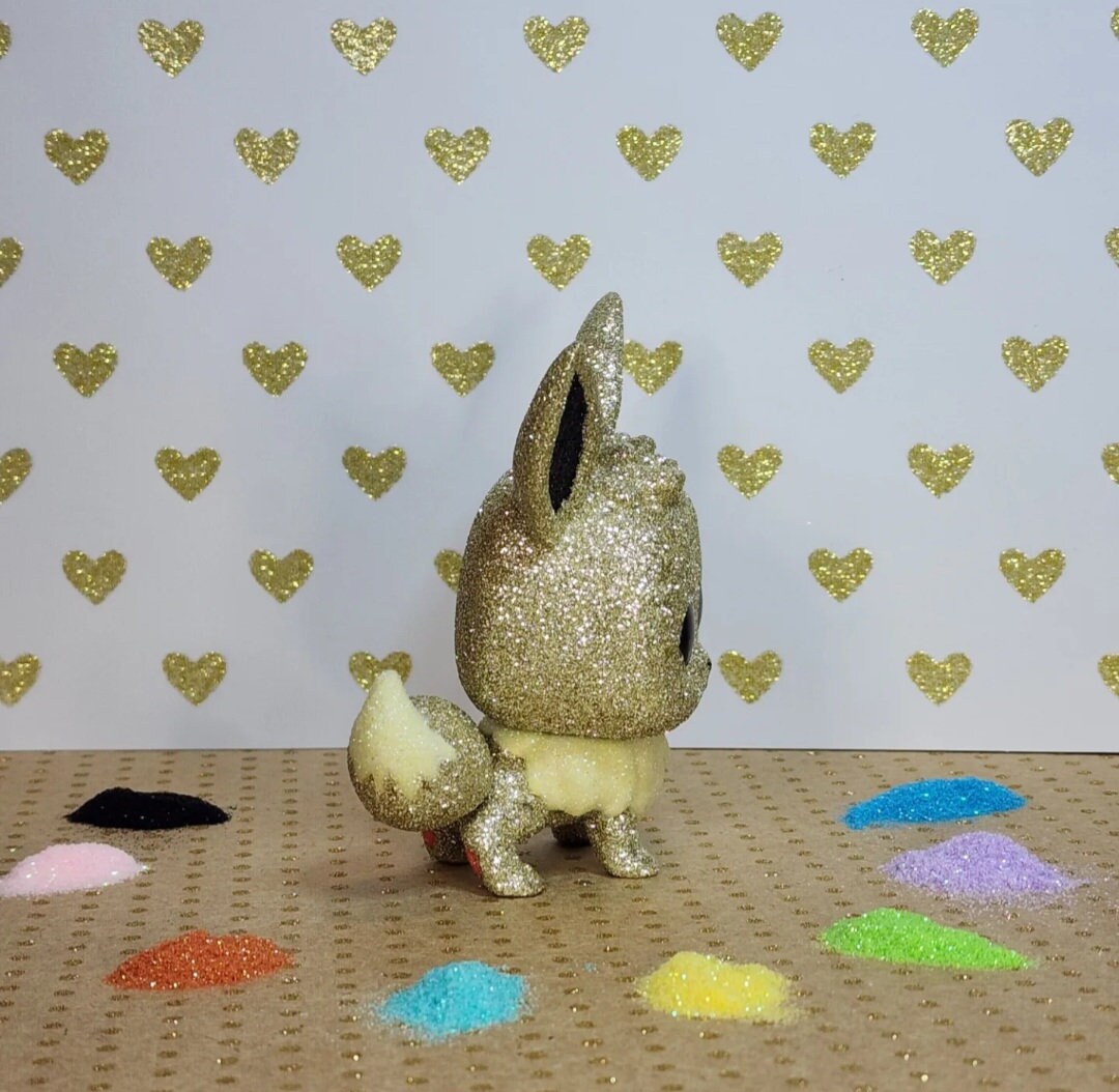 Custom Diamond Shiny Golden Eevee standing - Etsy