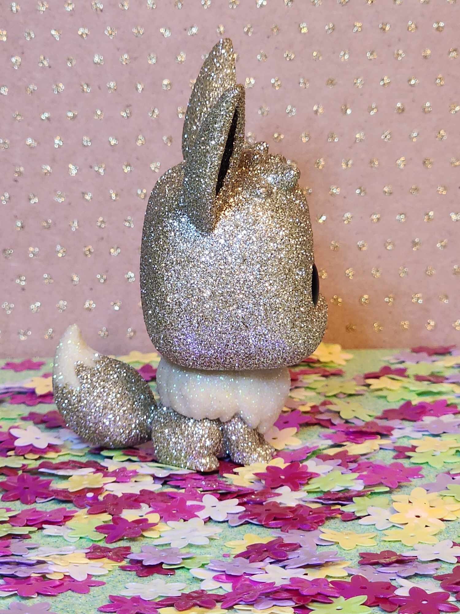 Custom Diamond Shiny Golden Eevee sitting - Etsy