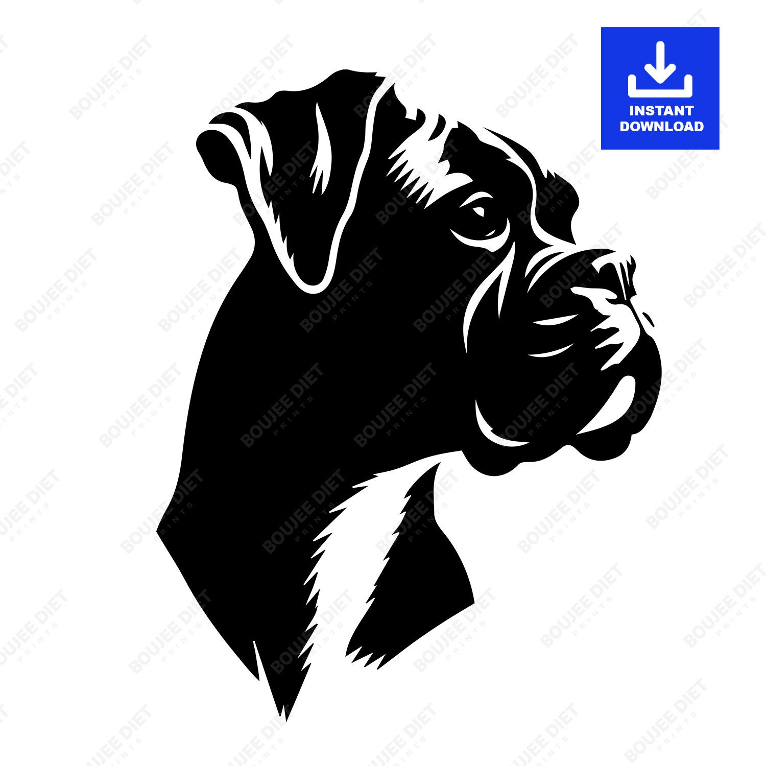 BOXER Dog SVG BOXER Clipart Boxer Svg Files for Cricut Boxer Dog Svg ...