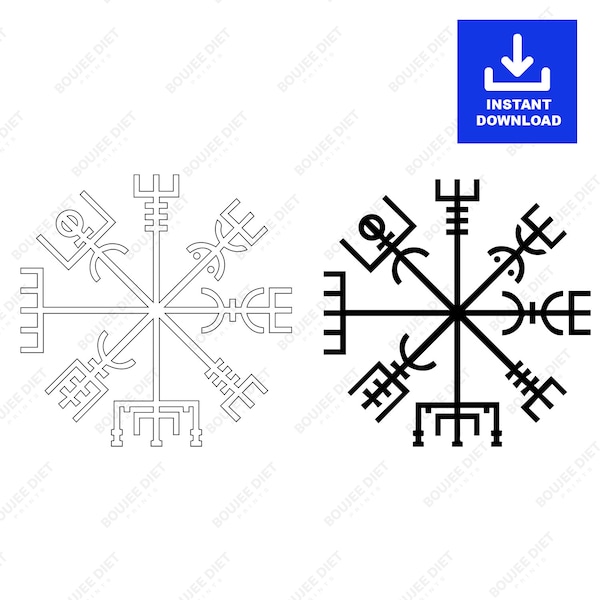 Vegvisir Symbol Svg - Etsy