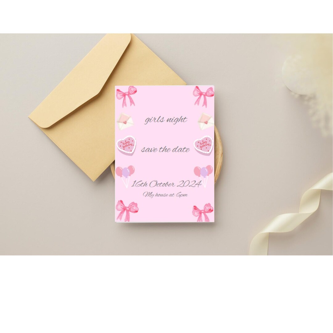 Printable and Editable Party Invitation, Please See Description - Etsy
