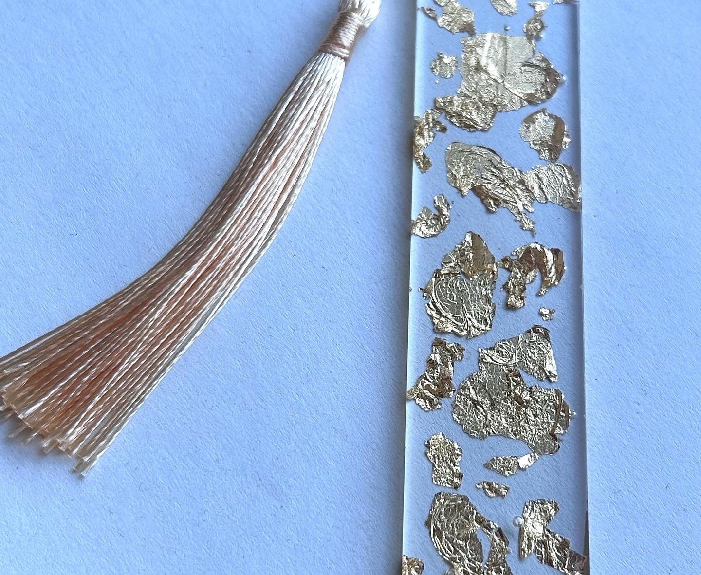 Beautiful Gold and Bronze Glitter Leaf Resin Bookmarks - Etsy