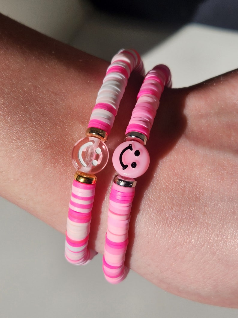 Rainbow Smiley Face Bracelets - Etsy