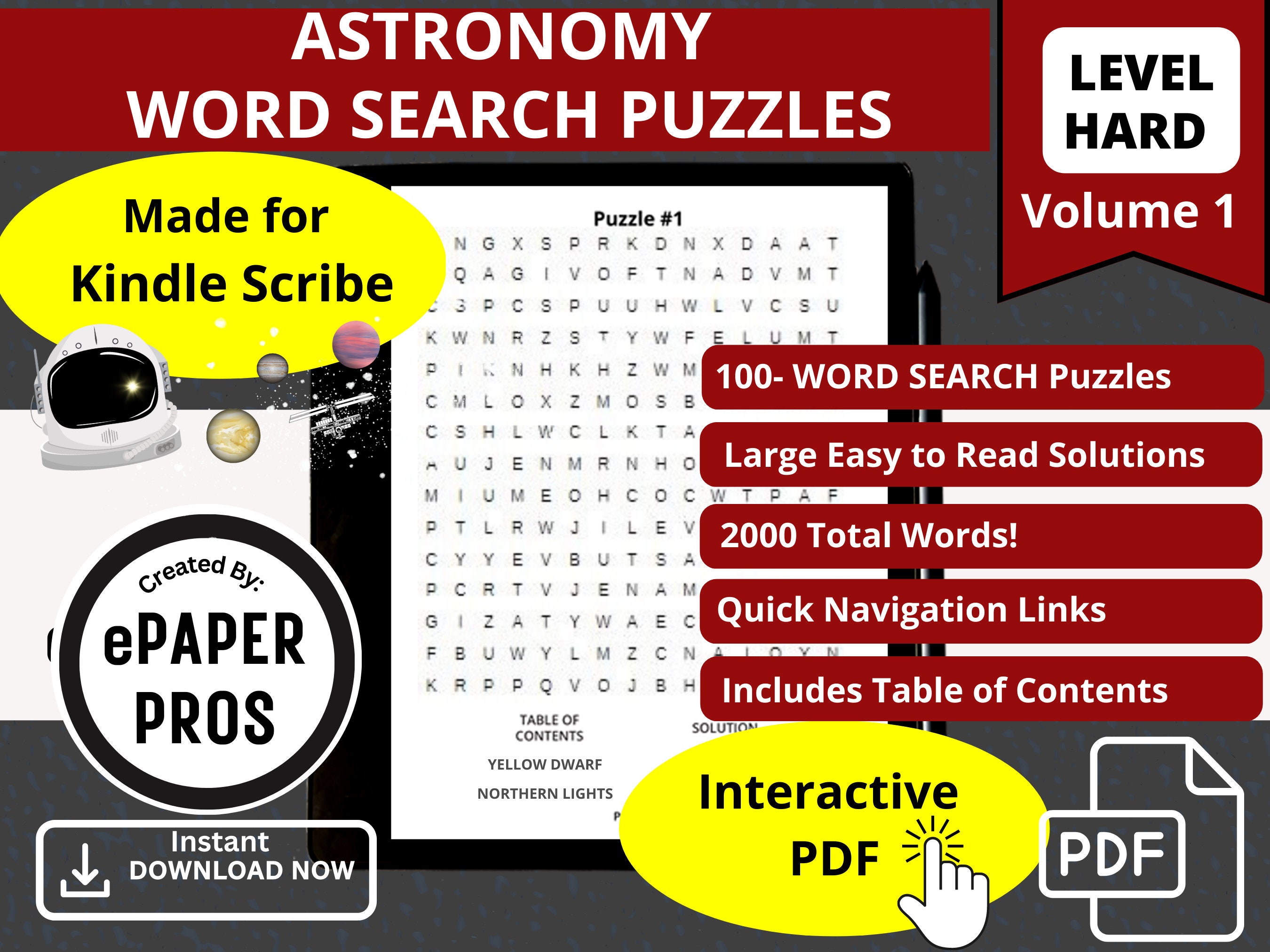 Astronomy Word Search Puzzle Answers