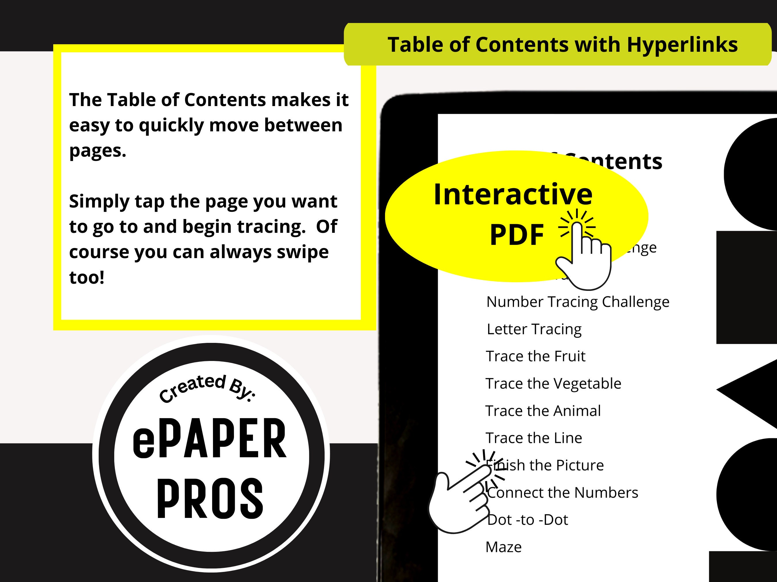 Kindle Scribe Pen Control Tracing Activity Worksheets for Kids Ages 4-6 ...