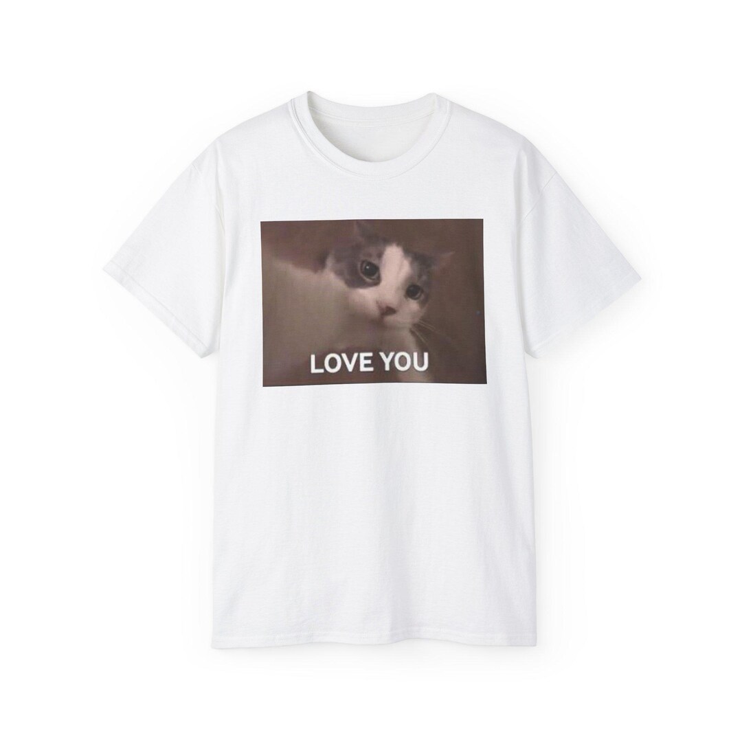 Cat Kissing Camera Meme Unisex Tee – Funny Viral Cat Lover Shirt - Etsy