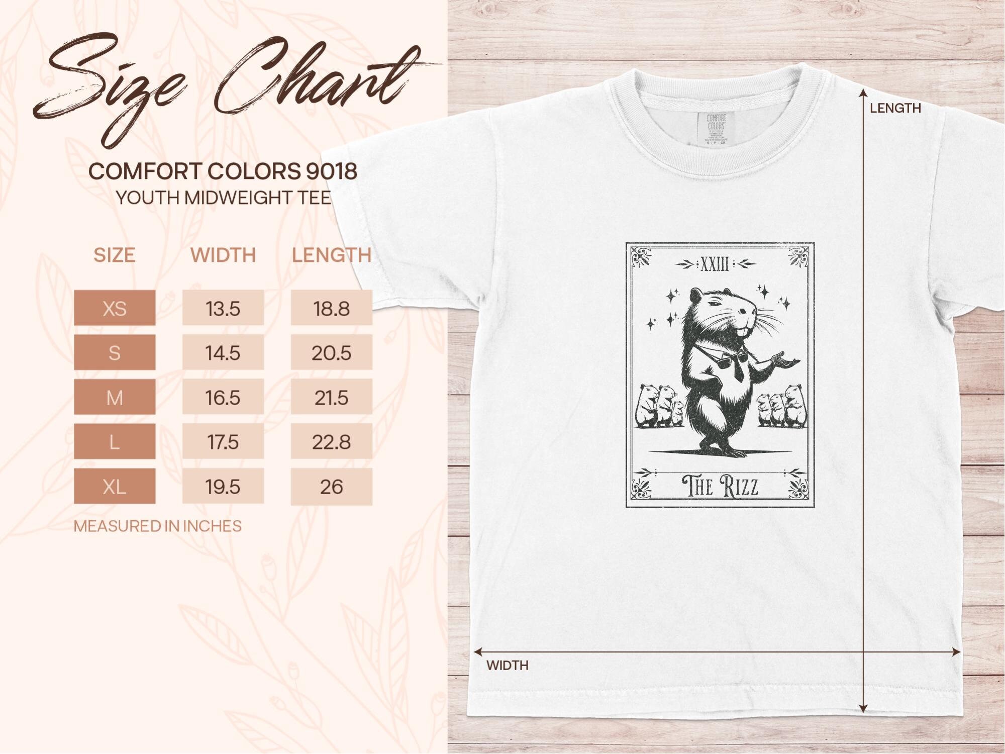 Capybara Shirt, Rizz Shirt, Kids Comfort Colors, Funny Capybara, Trendy ...