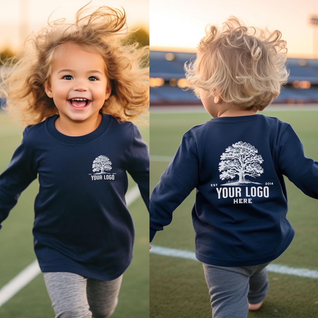 Toddler Long Sleeve, Custom Toddler Shirt, Baby Long Sleeve, Custom Logo Shirt, Personalize ...
