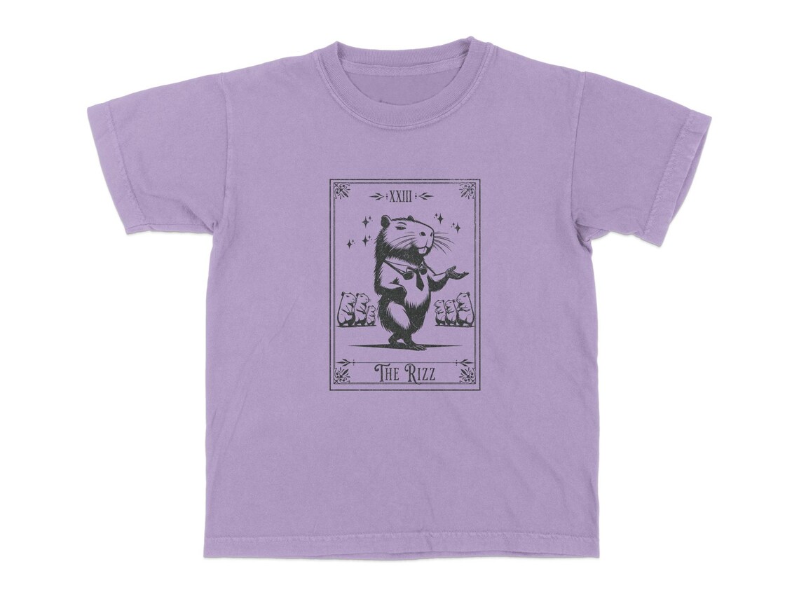 Capybara Shirt, Rizz Shirt, Kids Comfort Colors, Funny Capybara, Trendy ...