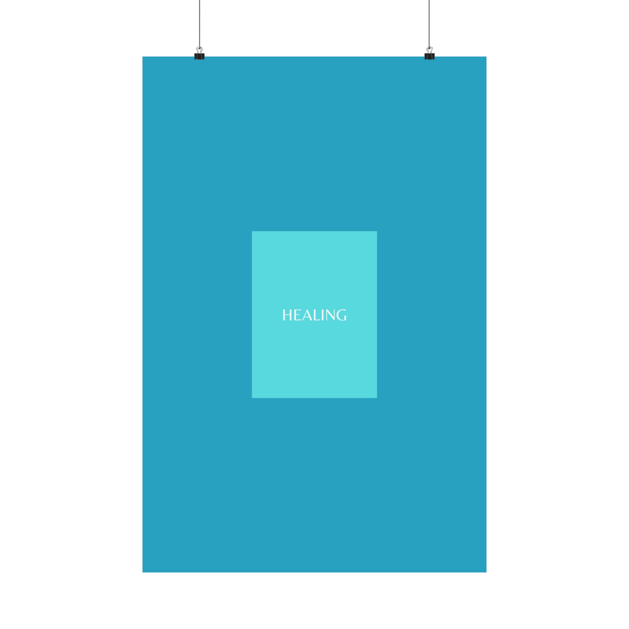 Healing I positive Affirmations Premium Matte Poster/vertical 24 X 36 ...