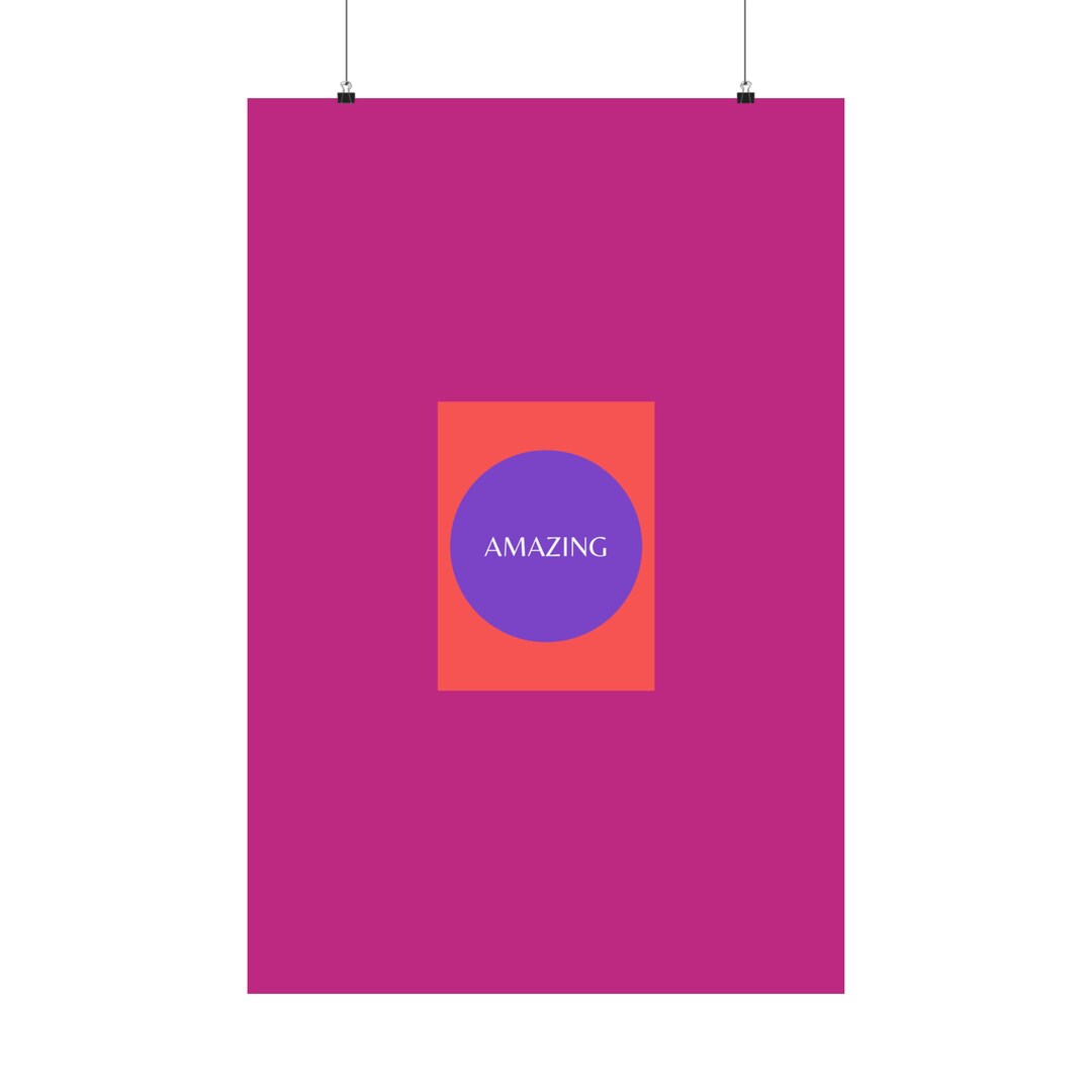 Amazing (positive Affirmations) - Premium Matte Poster/vertical - 24" X ...