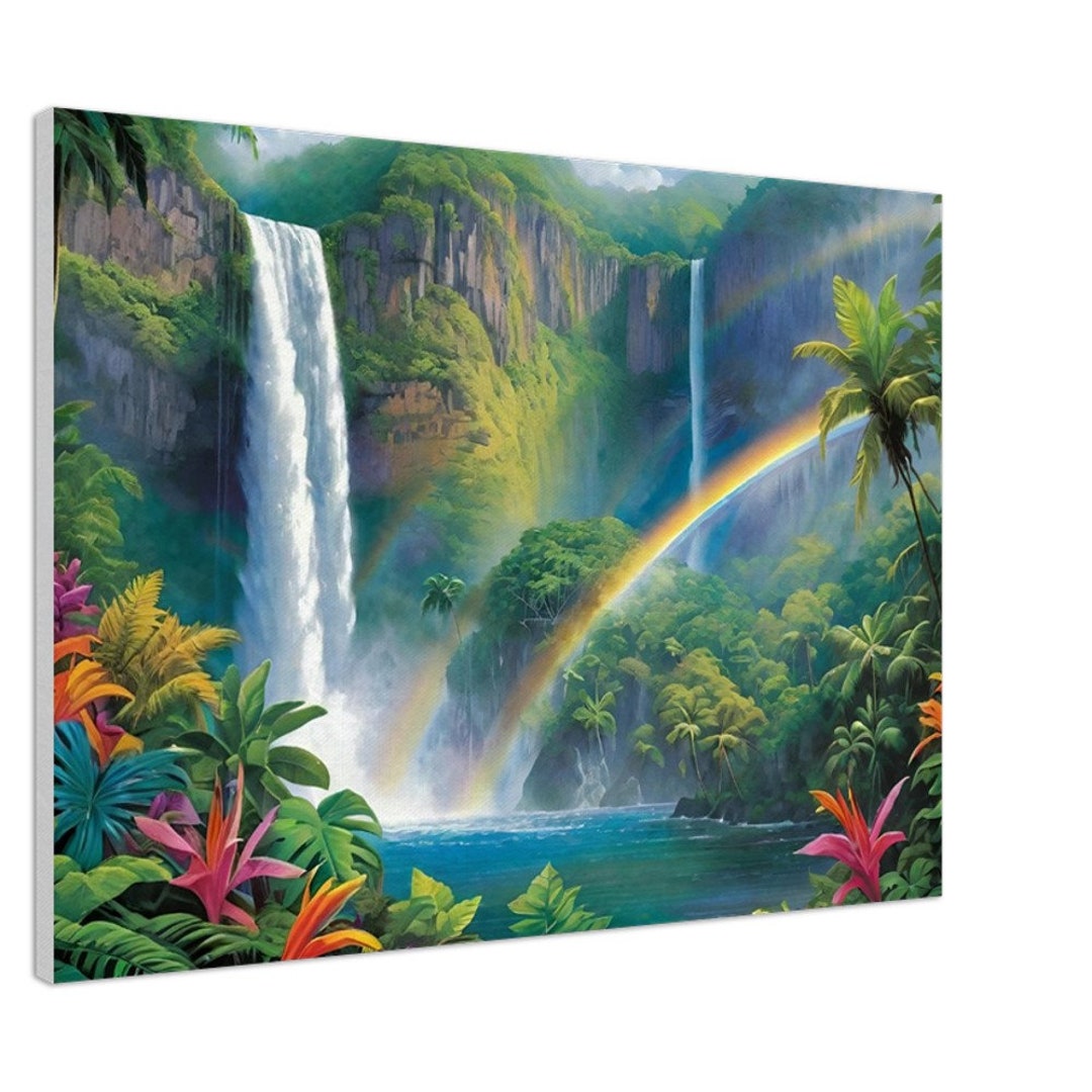 Paradise Unveiled Canvas - Etsy
