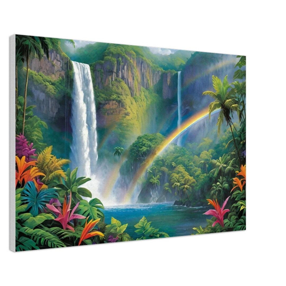 Paradise Unveiled Canvas - Etsy
