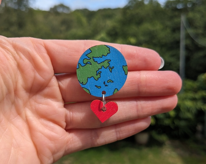 Save Our Planet Respect Our Earth Go Green Unique Pin Badge Perfect Eco ...