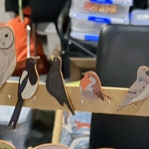 Red Robin Pin Badge British Birds Nature Lover's Gift - Etsy