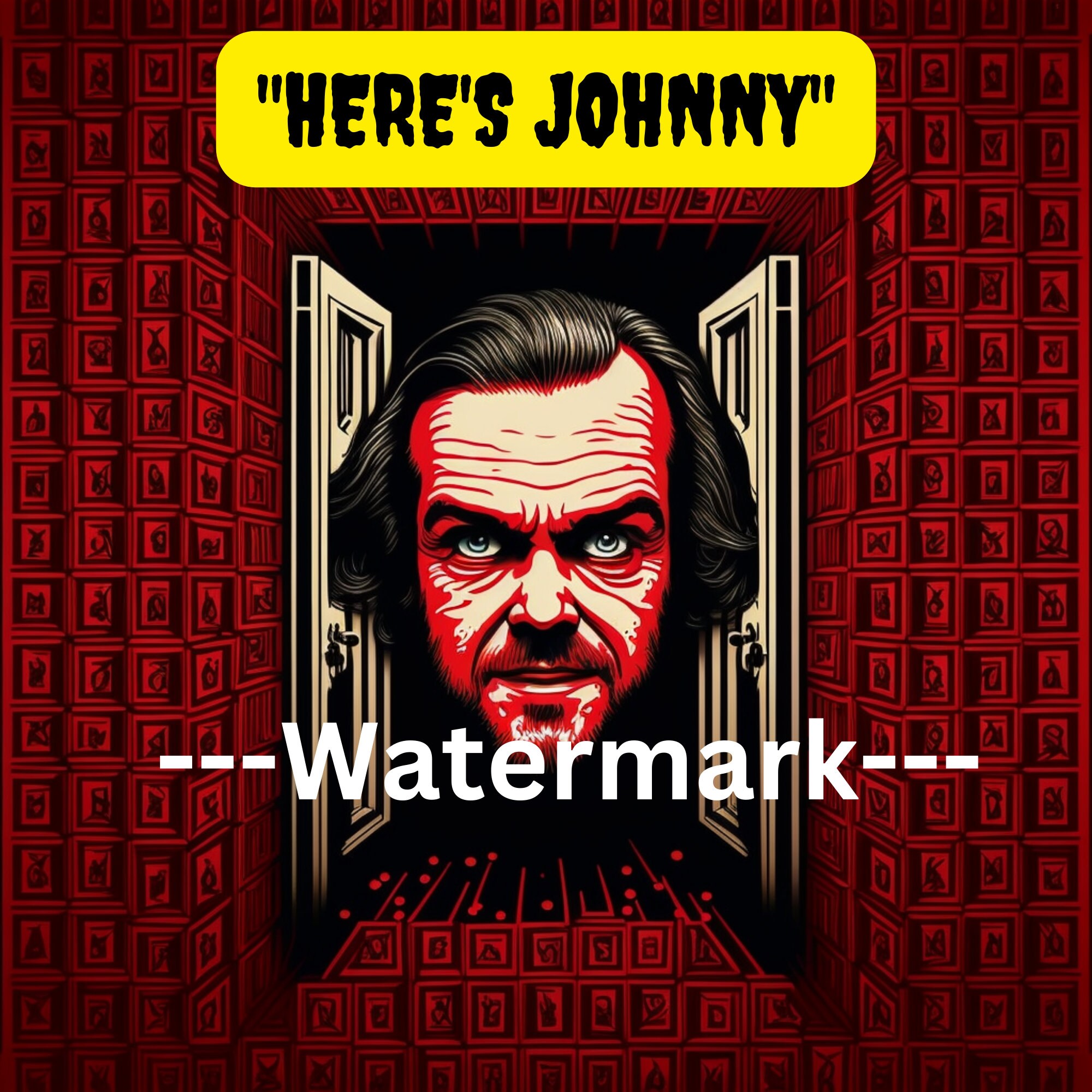 DOWNLOADABLE ART: the Shining "here's Johnny" - Etsy