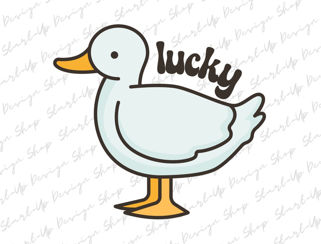 Lucky Duck SVG, Lucky Duck PNG, Lucky Duck Heat Transfer, Lucky Duck ...