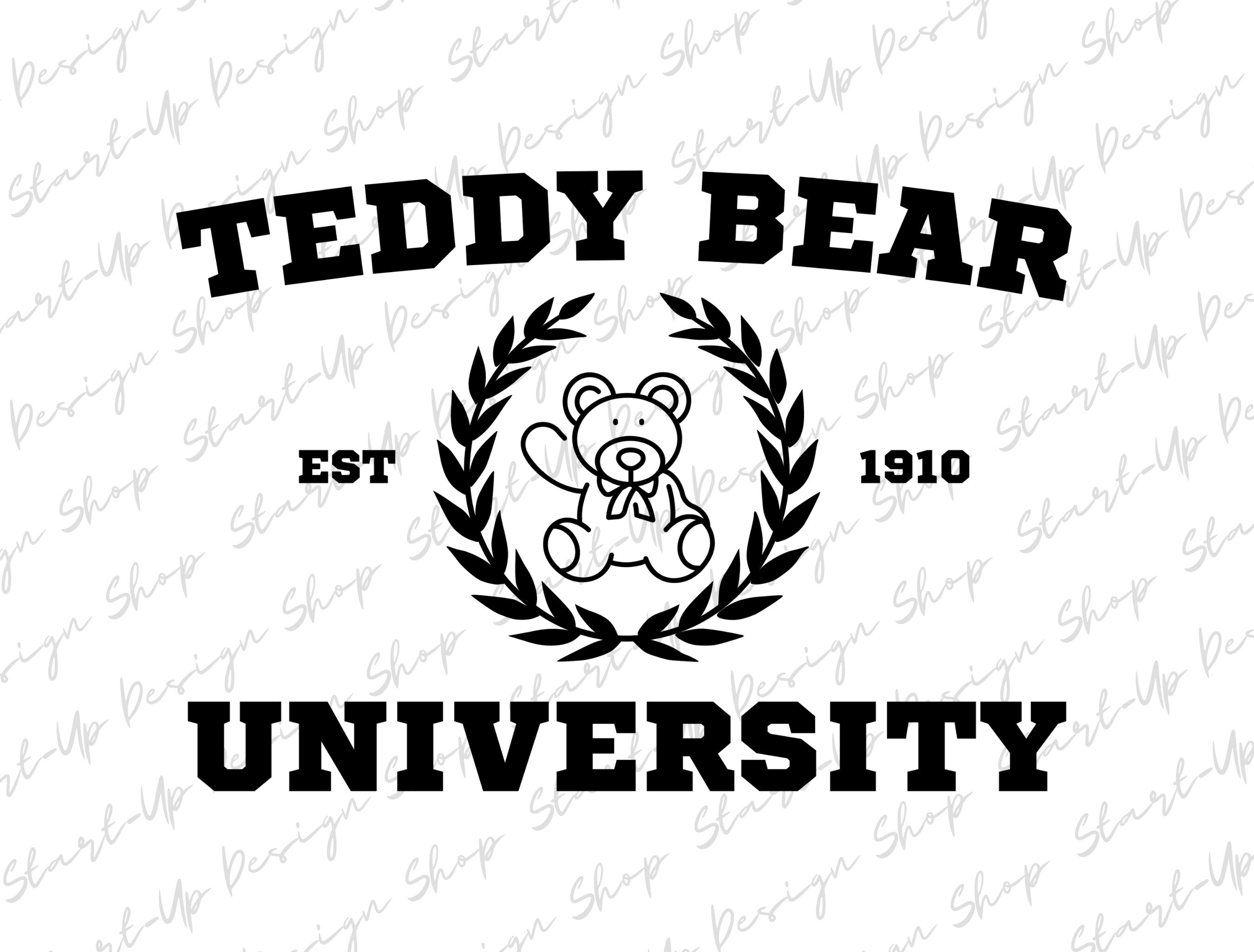 Teddy Bear University SVG Teddy Bear University PNG Teddy Bear Decal ...