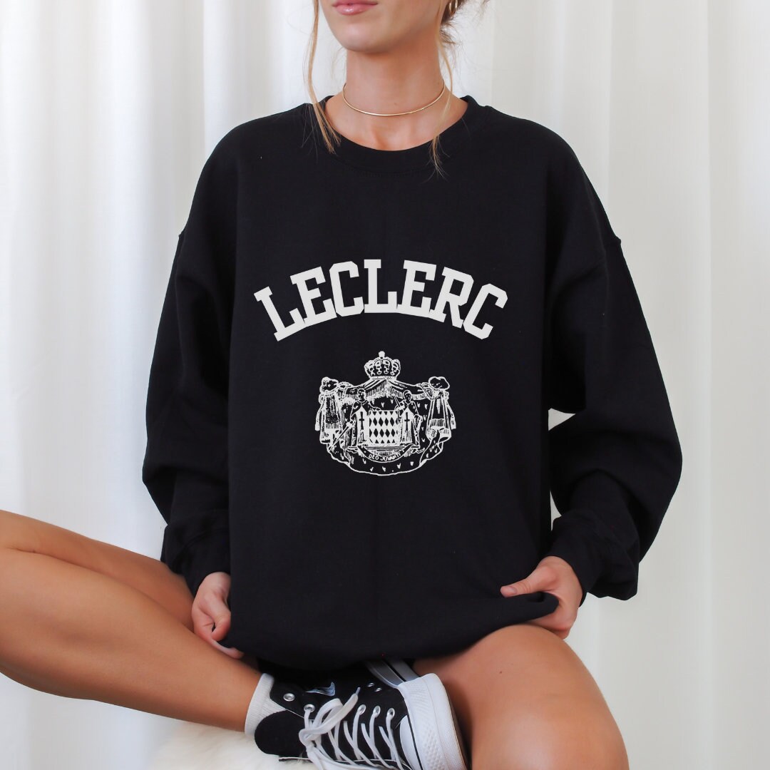 Charles Leclerc Crewneck Sweatshirt - Monaco Crest - Formula 1 Racing ...