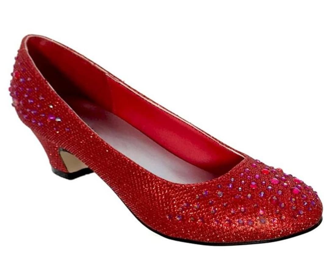 Red Holiday High Heels for Kids, Little Girls High Heel Pumps, Girls ...
