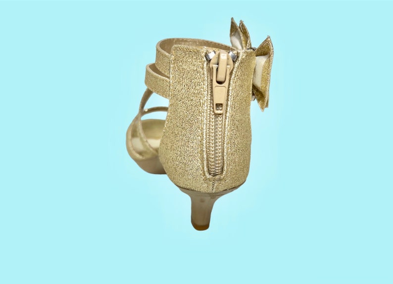 Little Girls High Heel Shoes Kids High Heels Childrens High Heels Gold ...