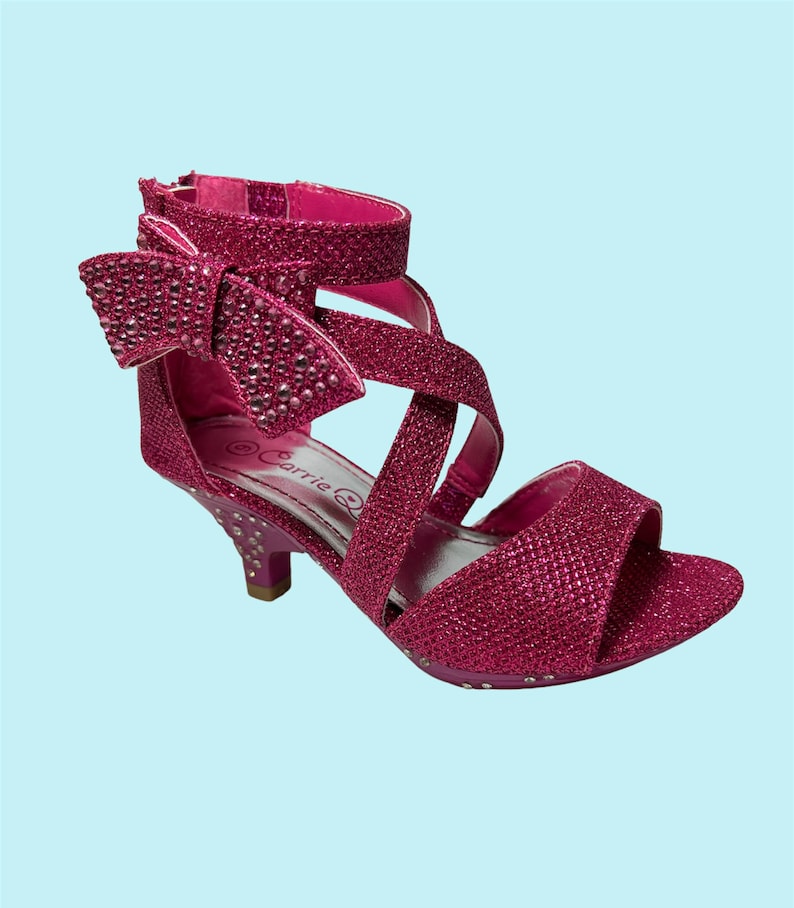 High Heels for Kids, Little Girls High Heel Dress Shoes, Fuchsia Pink ...