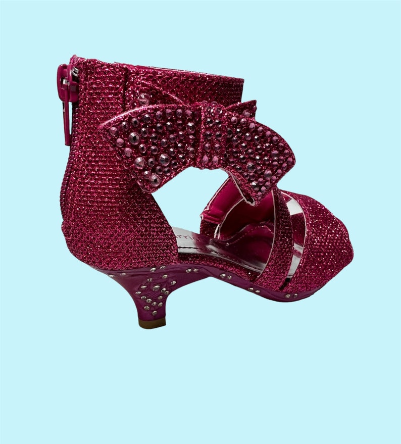 High Heels for Kids, Little Girls High Heel Dress Shoes, Fuchsia Pink ...