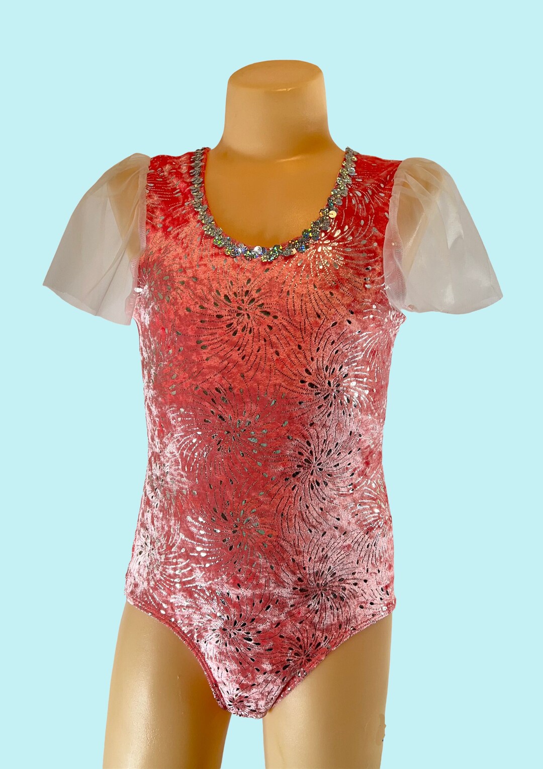 Girls Pink Leotard, Gymnastics, 2 Way Stretch, Girls Dance Leotard ...