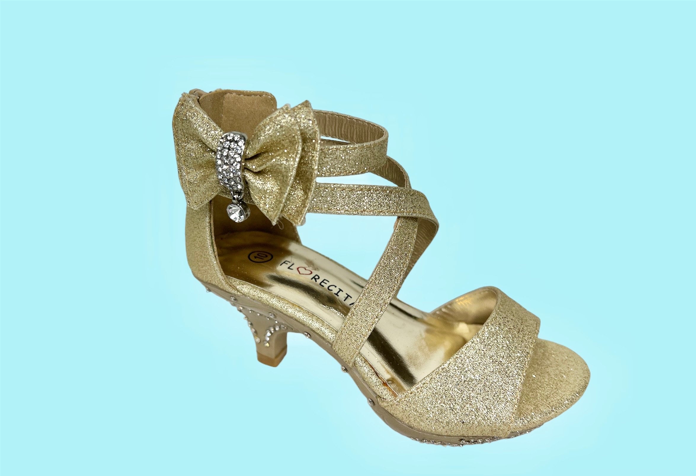 Little Girls High Heel Shoes Kids High Heels Childrens High Heels Gold ...