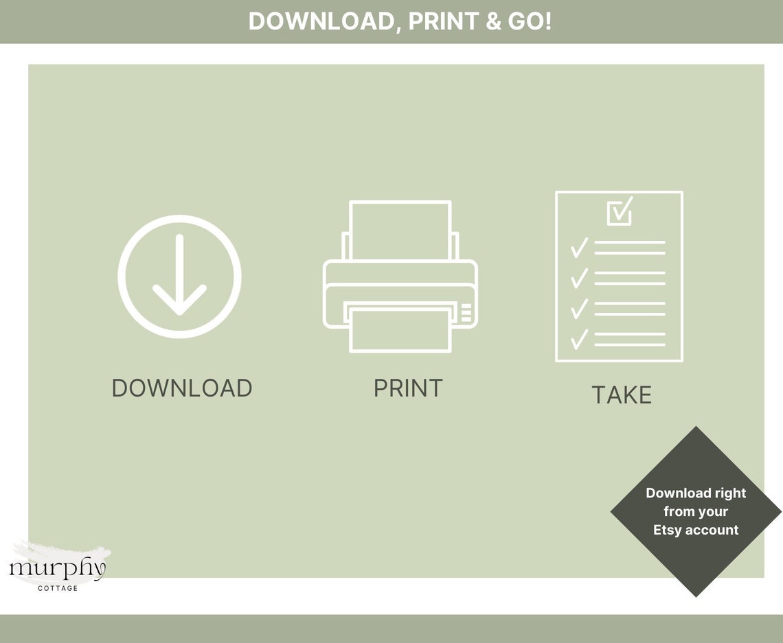 PRINTABLE GROCERY LIST, Robust Grocery List, Pre-filled Grocery List ...