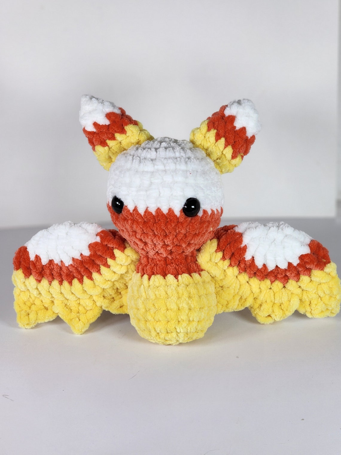 Candy Corn Bat Crochet Pattern for Amigurumi Stuffed Animal Halloween ...