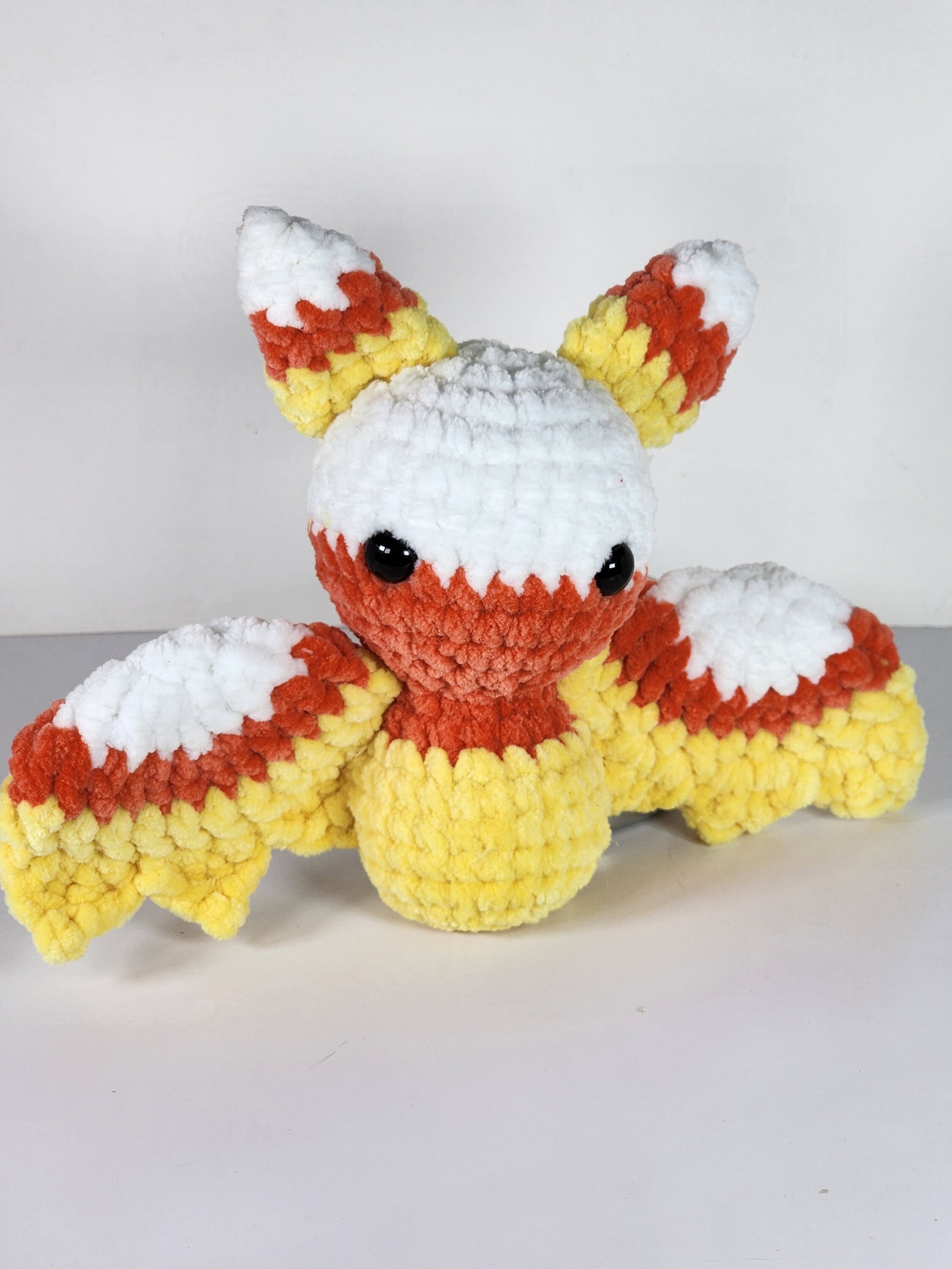 Candy Corn Bat Crochet Pattern for Amigurumi Stuffed Animal Halloween ...