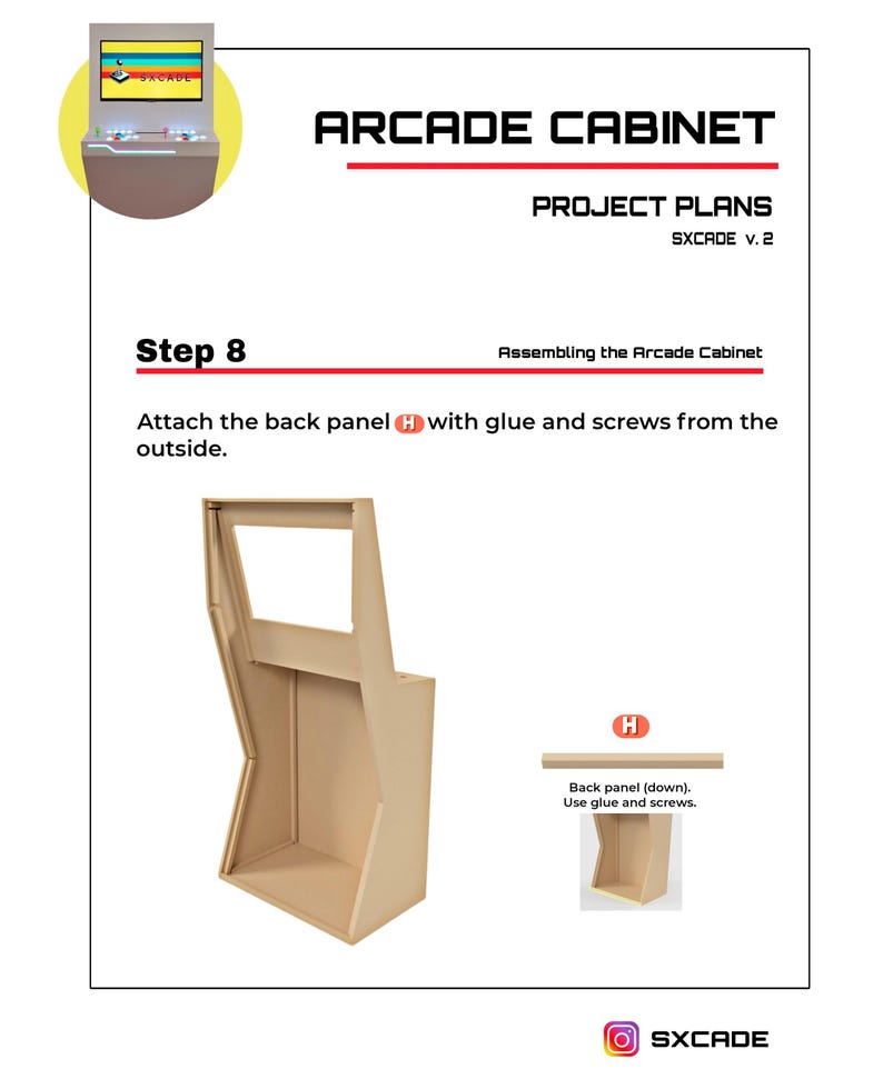 Planos Digitales De Mueble Arcade Arcade Cabinet Project Plans SXCADE ...