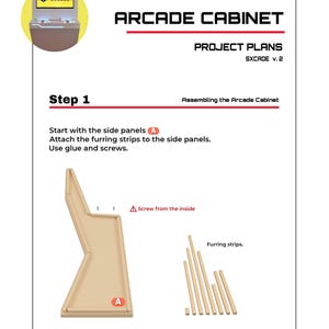 Planos Digitales De Mueble Arcade Arcade Cabinet Project Plans SXCADE ...