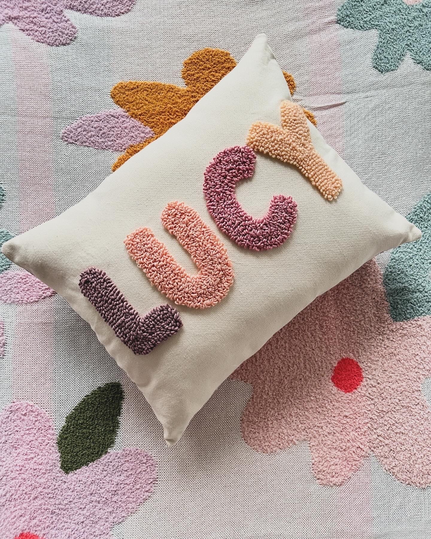 Customized Punch Needle Pillows - Etsy