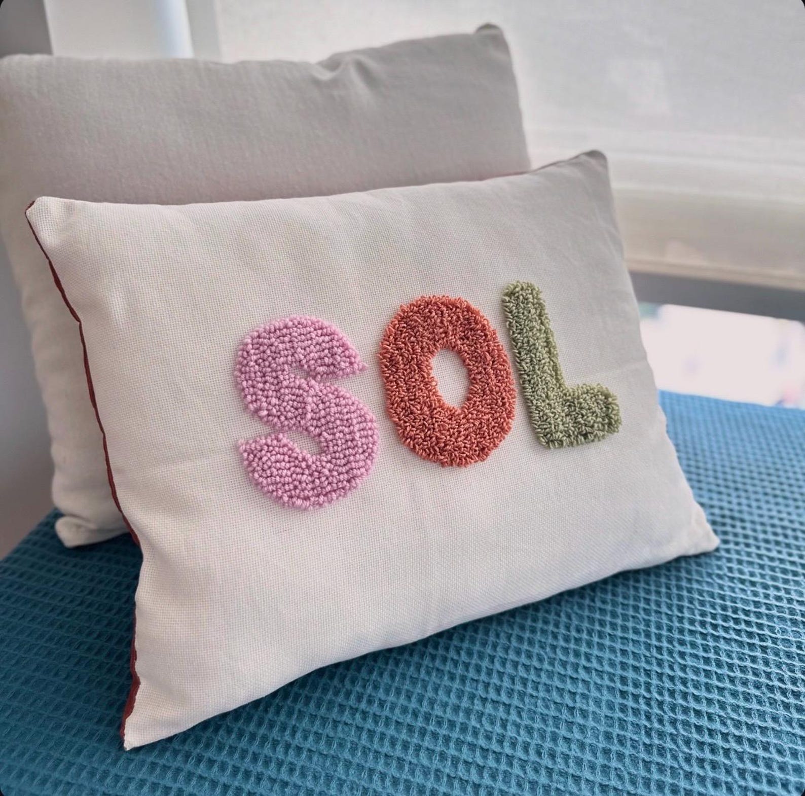Customized Punch Needle Pillows - Etsy