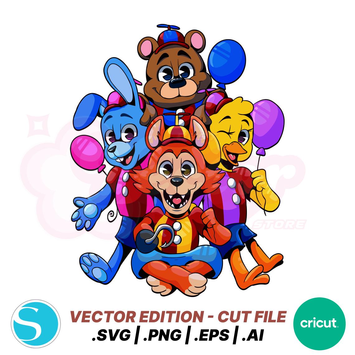 Ballon Boy FNAF Characters Five Nights at Freddys Vectors PNG SVG ...